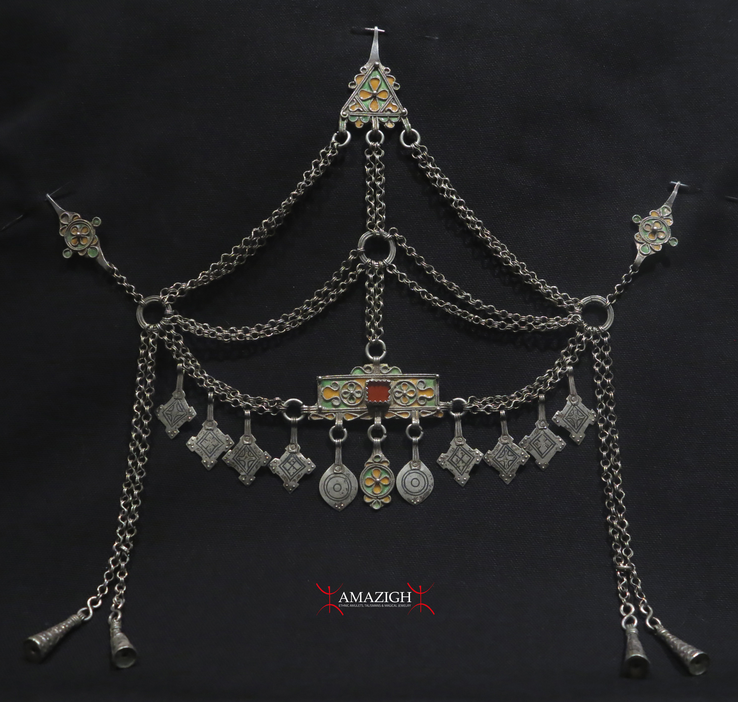 Berber Head Adornment – TAOUNZA - Ida Ou Semlal, Western Anti Atlas ...