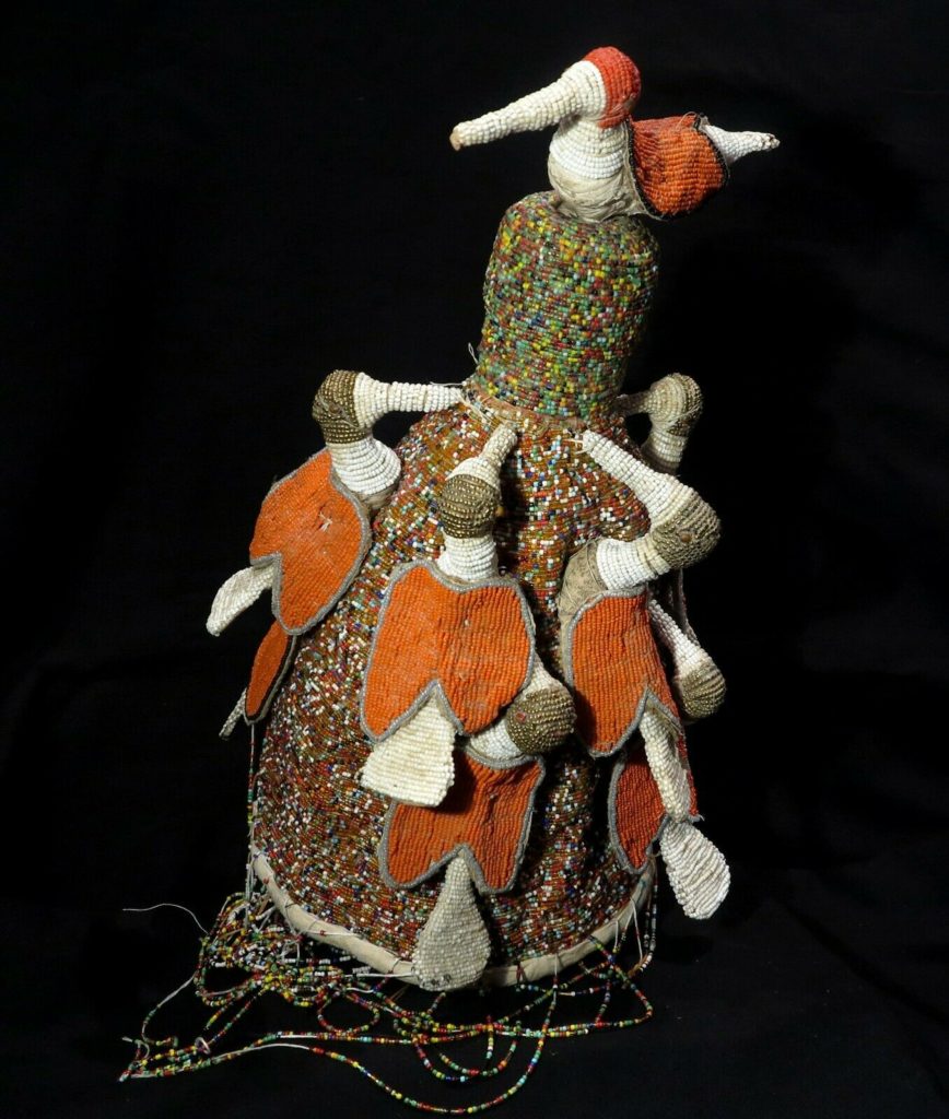 Yoruba Beaded Crown - Ade Oba - South west, Nigeria - Amazigh Ethnic ...