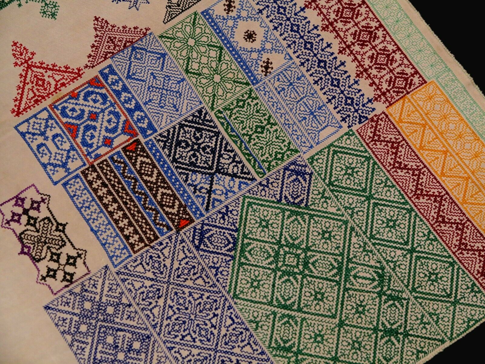 Old Berber Fabric With Embroidery Modules - Fez, Morocco - Amazigh ...
