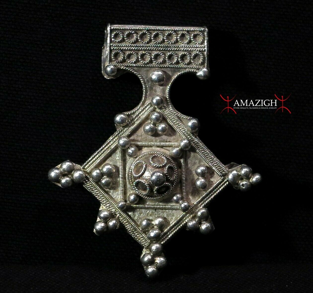 Old Berber Cross - Boghdad - Draa Valley, Morocco - Amazigh Ethnic Jewelry