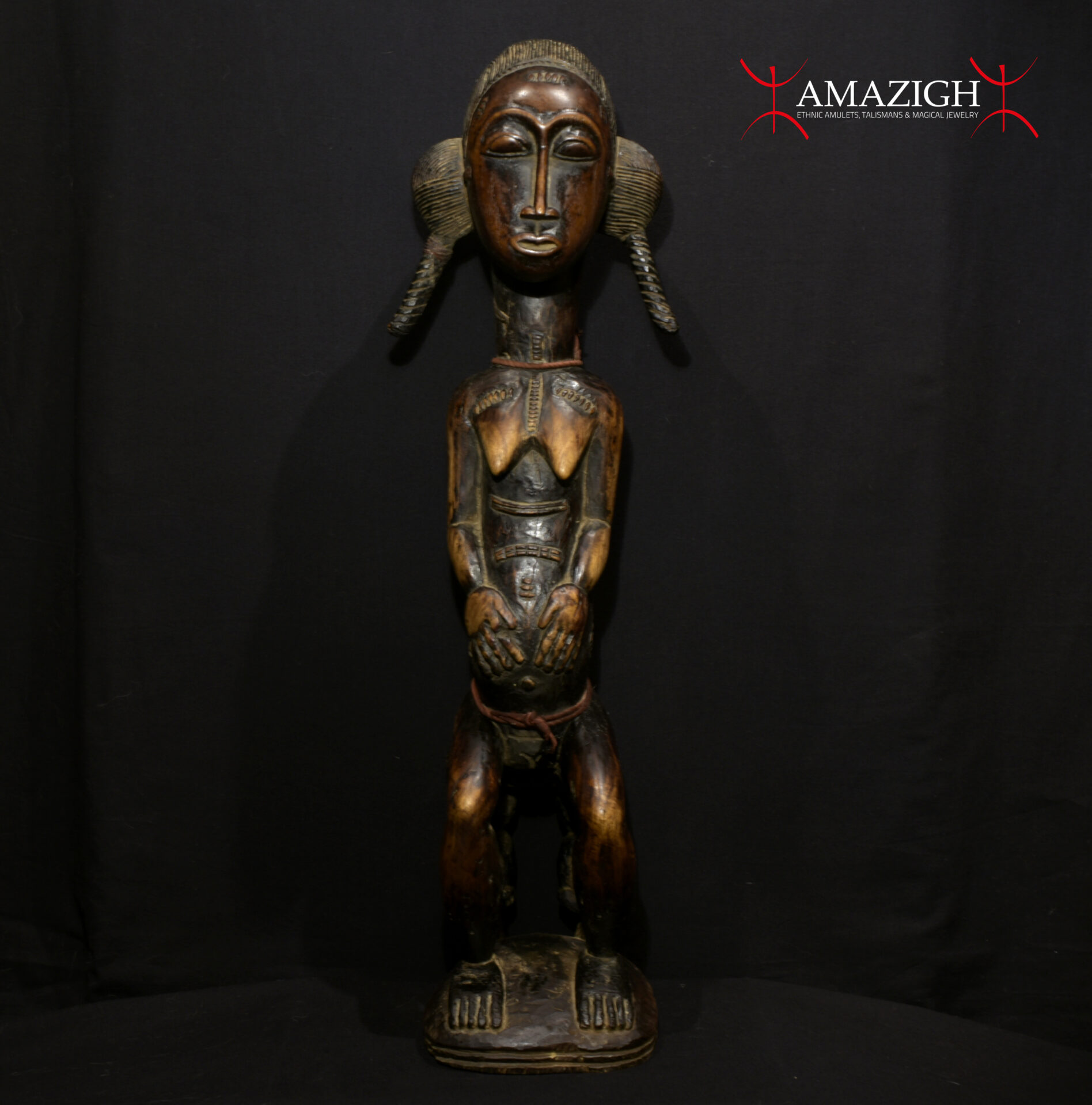 Old Fine Baule Female Figure – Yamoussoukro Region, Côte d’Ivoire ...